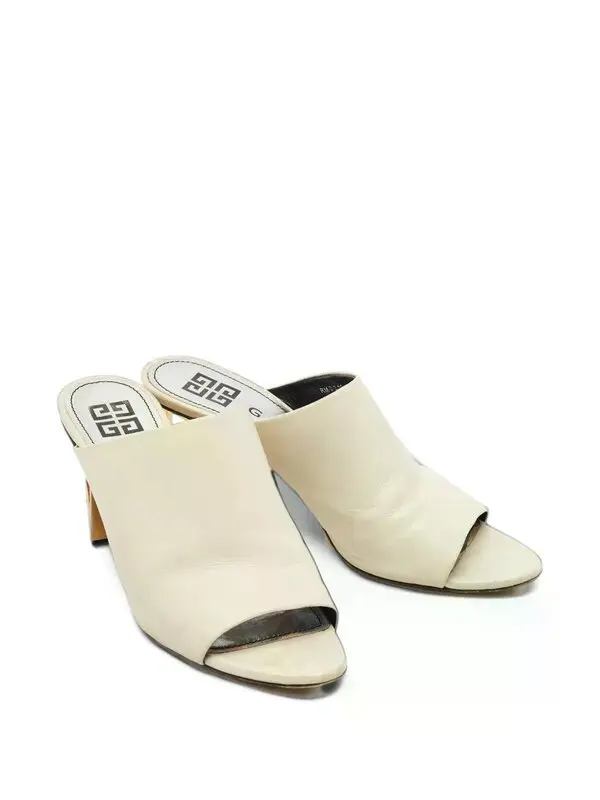 Givenchy Triangle Leather Mules