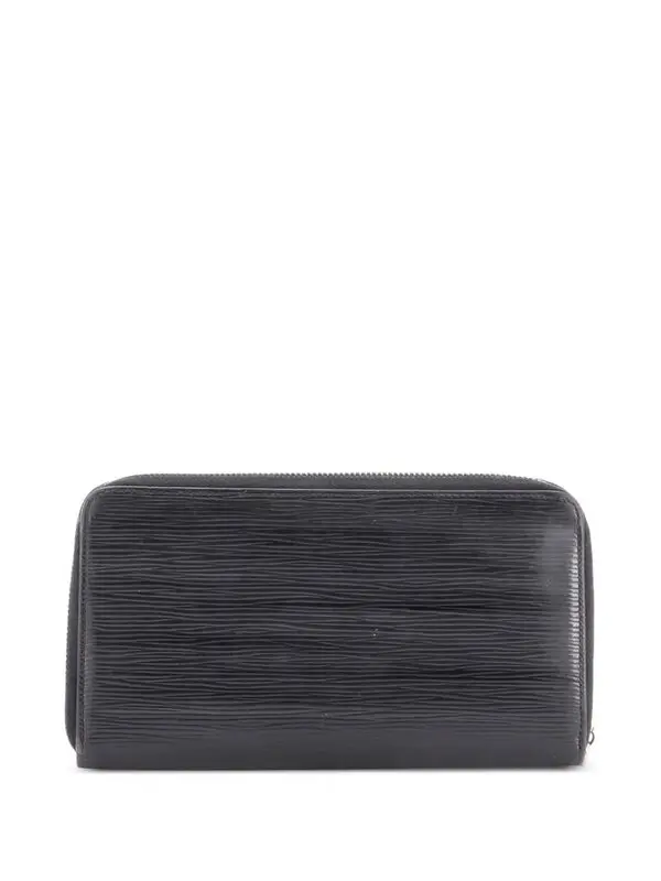 LOUIS VUITTON Zippy Organizer Epi Leather Small Wallets - Black