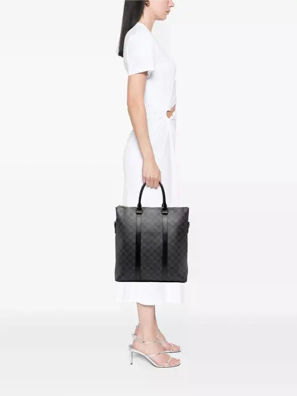 LOUIS VUITTON 2018 Damier Graphite Anton Tote Satchel