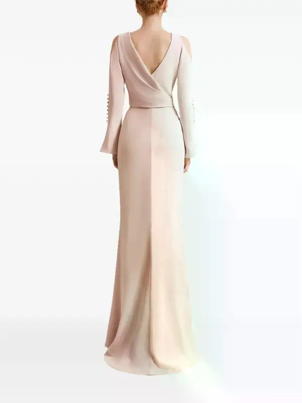 GEMY MAALOUF Cold-shoulder Draped Gown