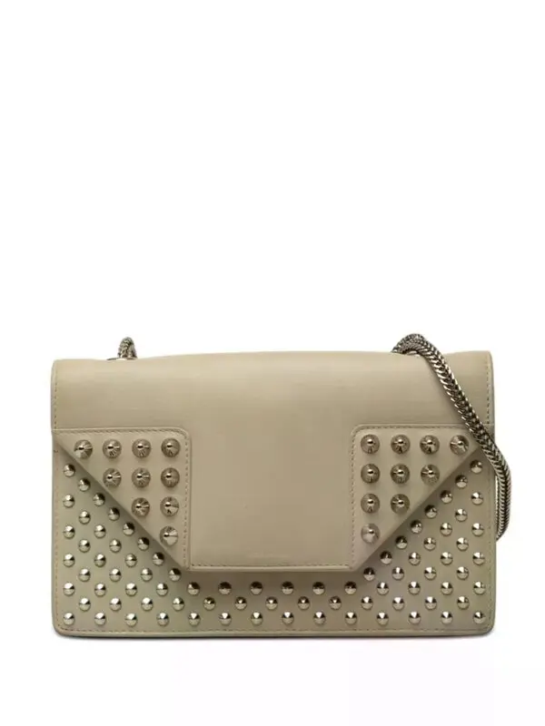 Saint Laurent 2013-2026 Mini Studded Leather Betty Crossbody Bag - Neutrals