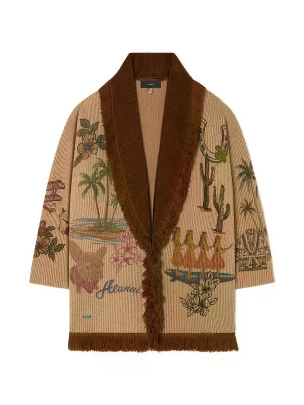 Alanui The Decade V-neck Cardigan - Brown