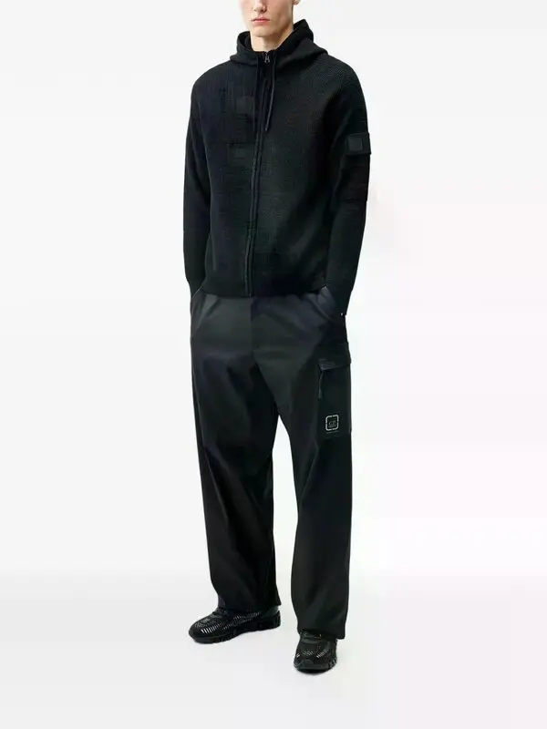 C.P. COMPANY Waffle-knit Zip-up Hoodie