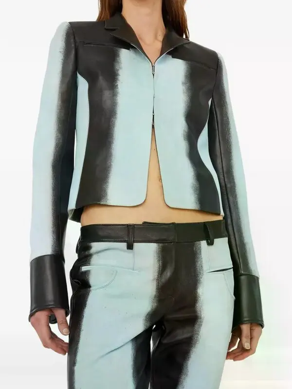 Christopher Esber Scuffed Leather Trousers - Black