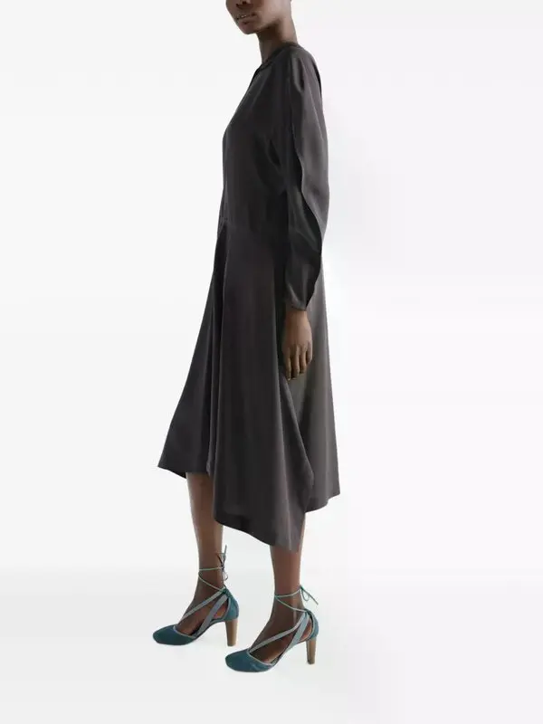 LEMAIRE Midi Dress In Silk And Viscose Cloth