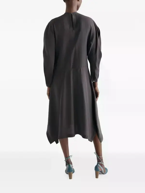LEMAIRE Midi Dress In Silk And Viscose Cloth