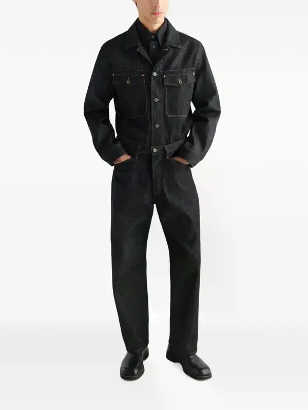 LEMAIRE Straight Five-pocket Pants In Heavy Yarn-dyed Slate Denim