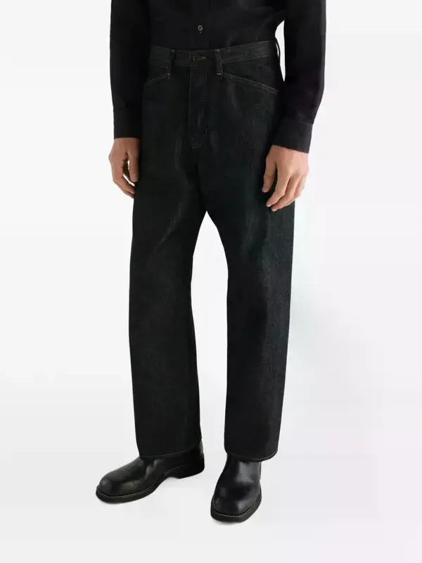 LEMAIRE Straight Five-pocket Pants In Heavy Yarn-dyed Slate Denim
