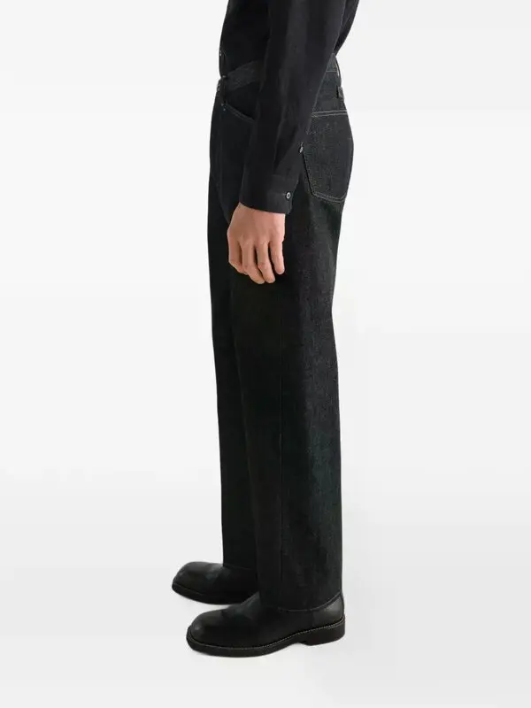 LEMAIRE Straight Five-pocket Pants In Heavy Yarn-dyed Slate Denim