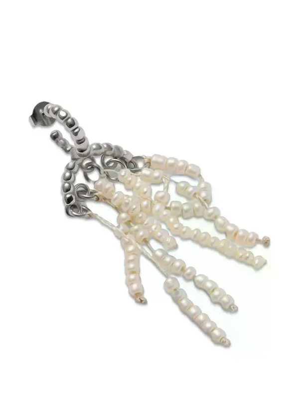 LEMAIRE Short Glass Bead Tassel Earrings