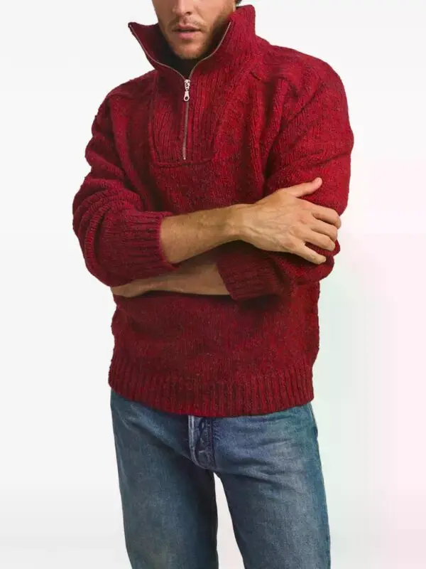 CESAR CASIER Alaska Quarter-zip Sweater