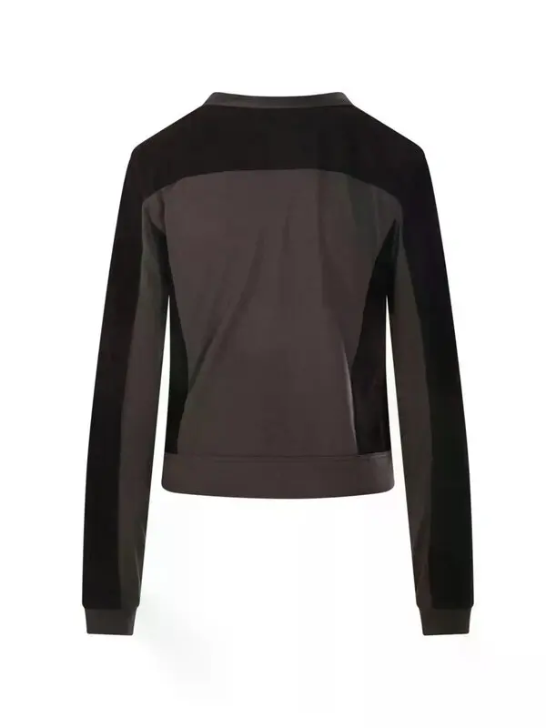 Max Mara Suede-panelled V-neck Cardigan - Brown