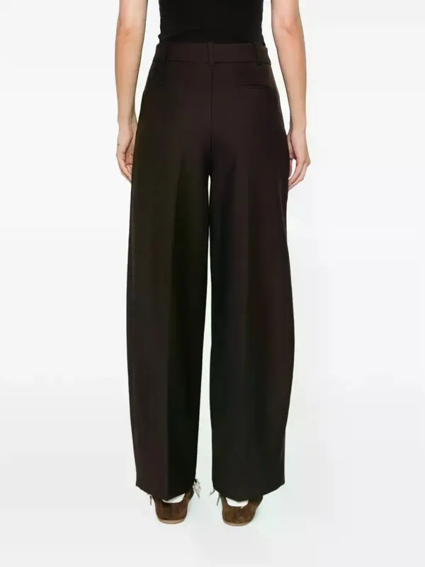 Maje Pleated Flared Trousers