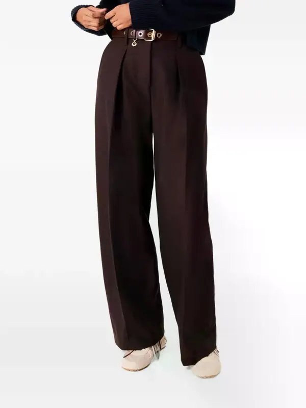 Maje Balloon Suit Trousers - Brown