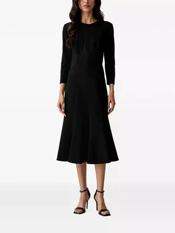 Luisa Spagnoli Ghedi Panelled Flared Midi Dress - Black
