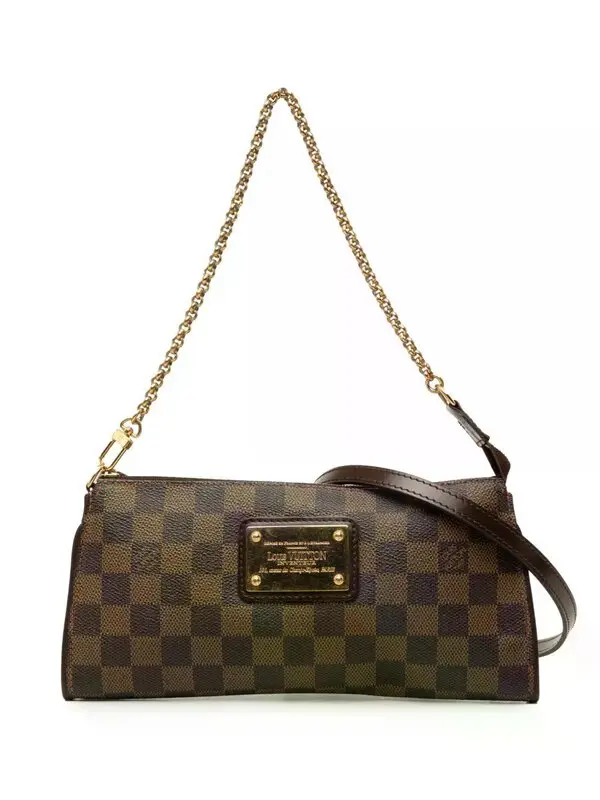 LOUIS VUITTON 2007 Damier Ebene Eva Satchel