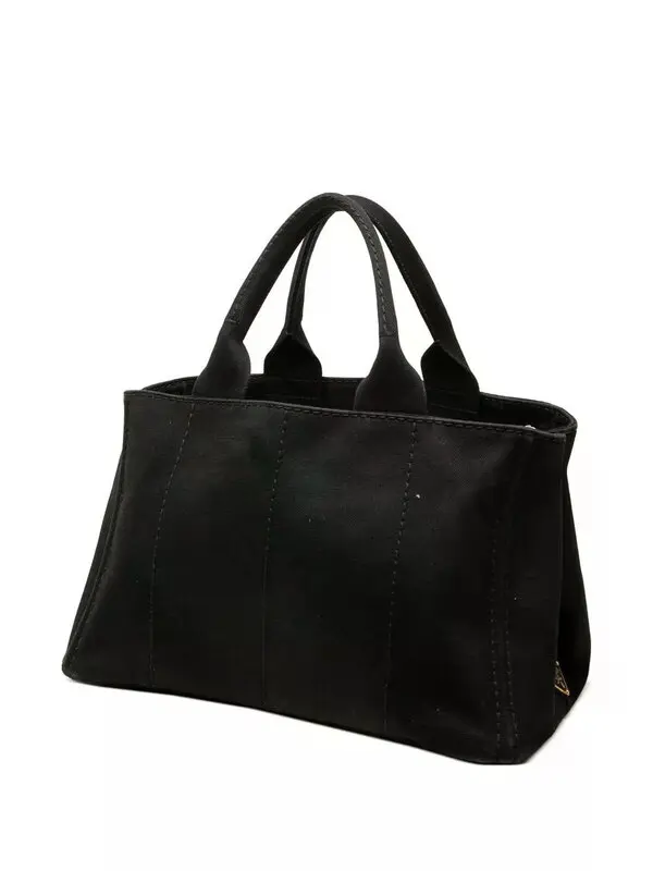 Prada 2010-2026 Canvas Canapa Logo Tote Satchel