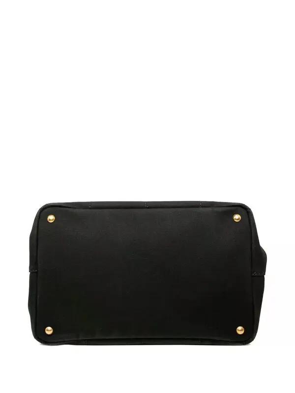 Prada 2010-2026 Canvas Canapa Logo Tote Satchel