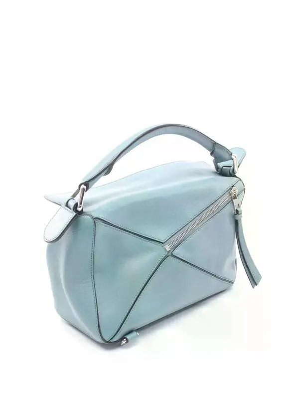 Loewe 2010-2026 Small Calfskin Puzzle Satchel - Blue