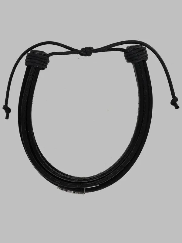 Saint Laurent Bracciale Cassandre In Pelle