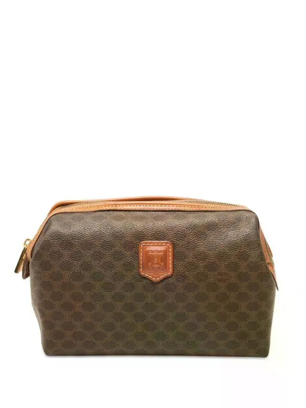 Celine 2000-2026 Macadam Coated Canvas Clutch Bag