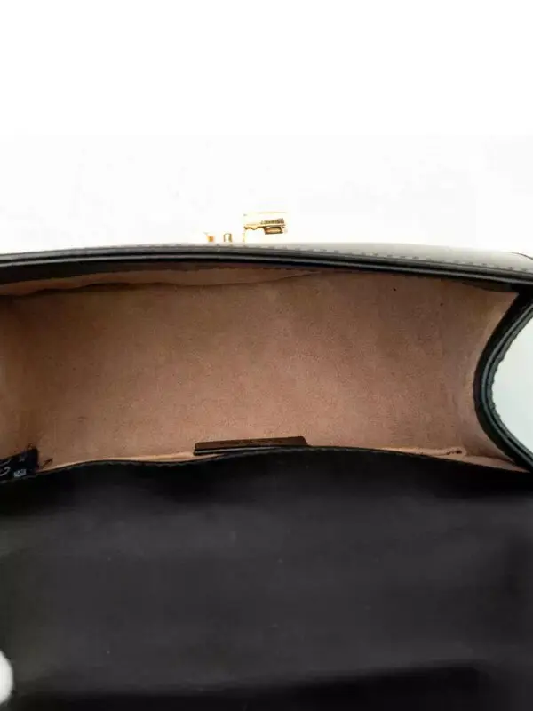 Gucci 2016-2026 Mini Calfskin Web Sylvie Chain Satchel - Black