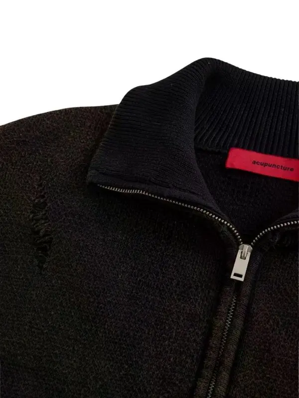 ACUPUNCTURE 1993 Anarchy Distressed Logo-print Sweater