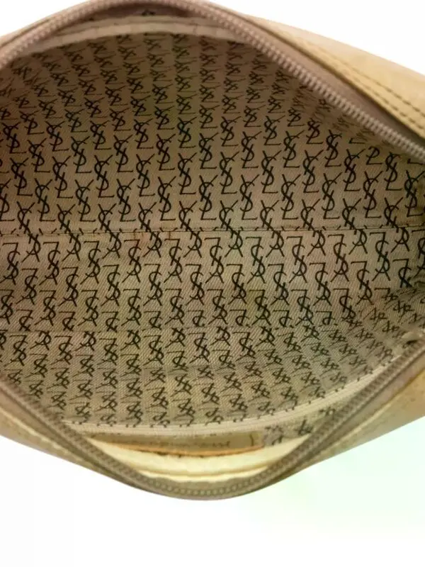 Saint Laurent 20th Century Printed Coated Canvas Clutch Bag