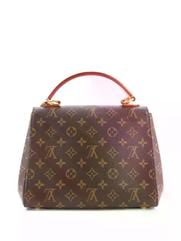 LOUIS VUITTON Cluny Top Handle Bag Monogram Canvas Bb Satchel