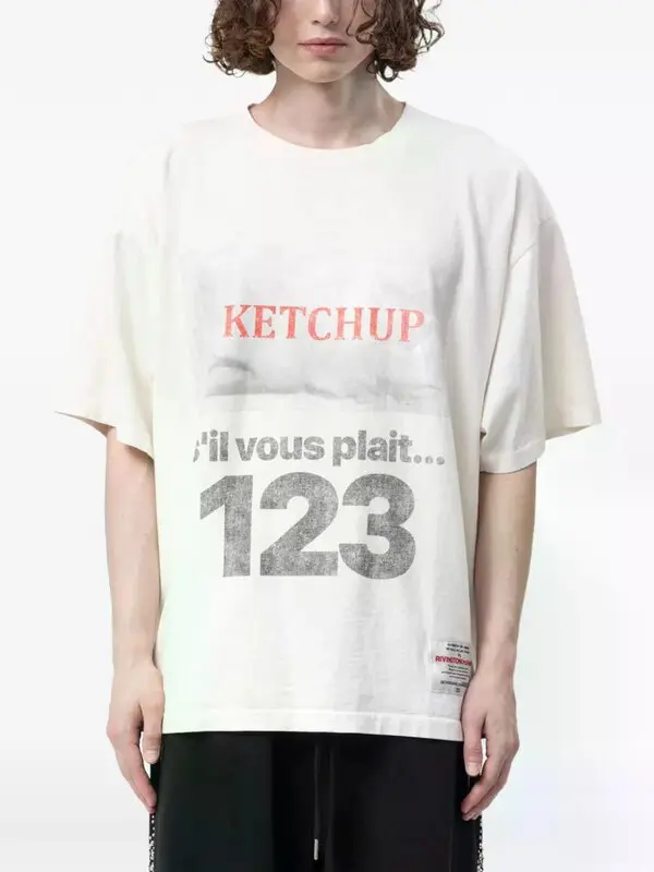 RRR123 Ketchup Cva Logo-print Cotton T-shirt