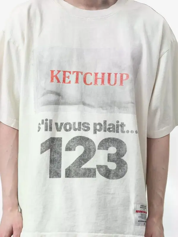 RRR123 Ketchup Cva Logo-print Cotton T-shirt