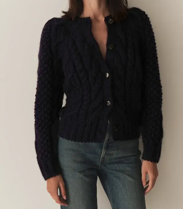 HMD Channel Cardigan - Navy