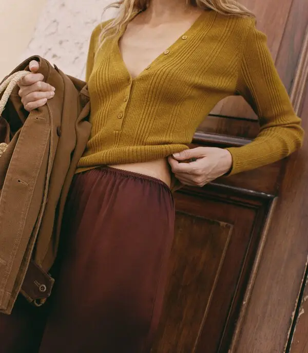 HMD Albanie Top - Yellow Thistle