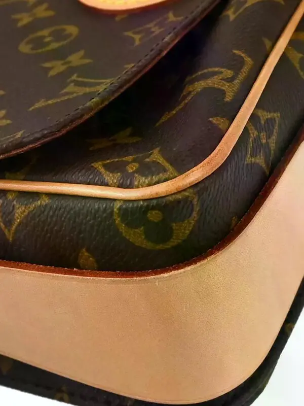 LOUIS VUITTON Monogram Cartouchiere Gm Leather-trim Crossbody Bag
