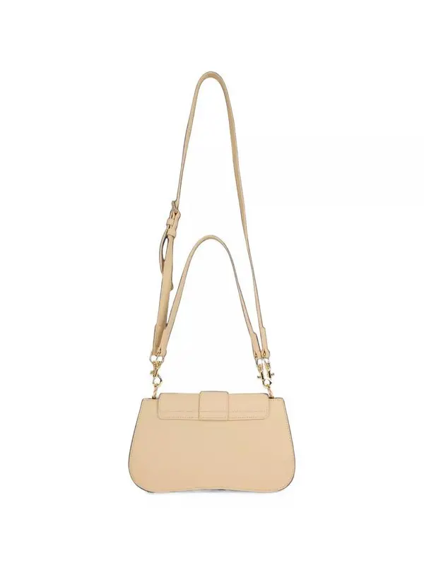 Moschino Logo-plaque Shoulder Bag - Neutrals