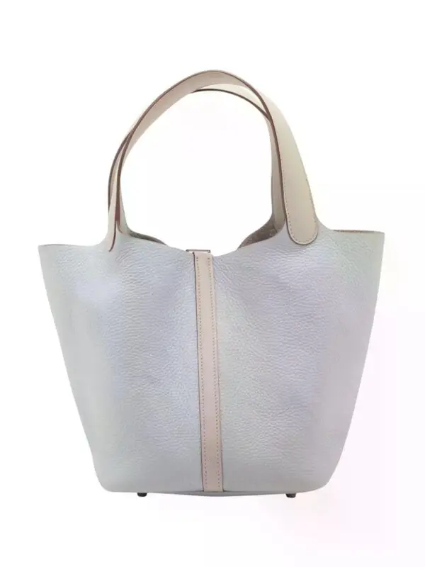 Hermès 2014 Bicolor Clemence And Swift Picotin Lock 22 Handbag
