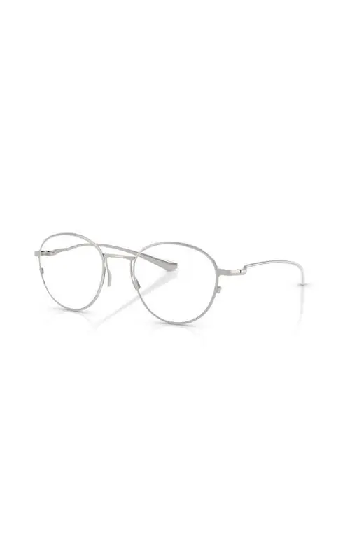 FERRARI 51mm Round Optical Glasses - Silver