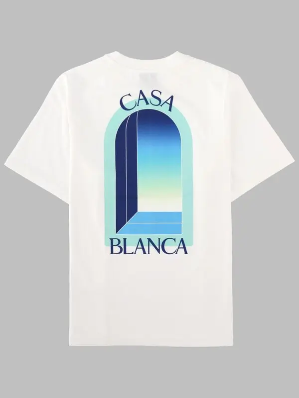 Casablanca T-shirt Con Stampa