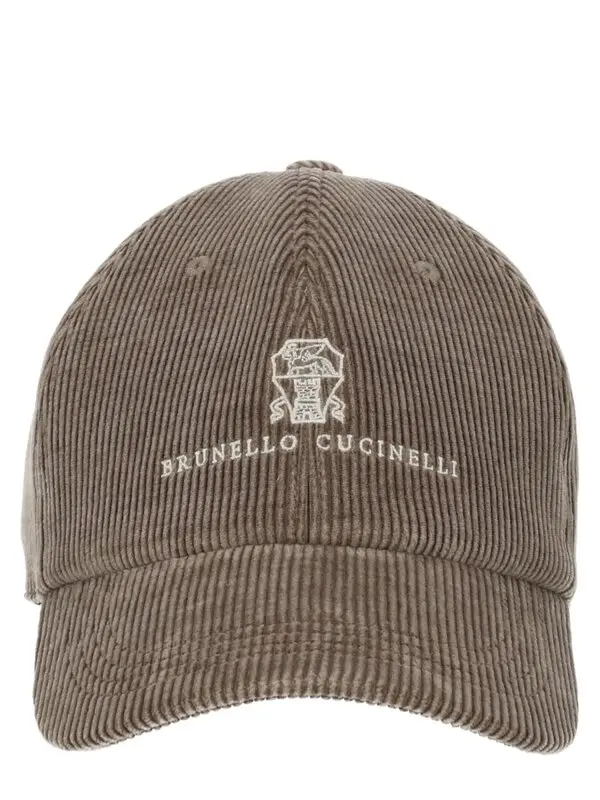 Brunello Cucinelli Cappello Da Baseball In Velluto A Coste
