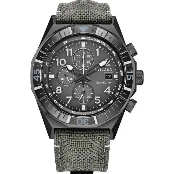 Citizen Nighthawk Chronograph Eco-drive Bracelet Watch - Gray