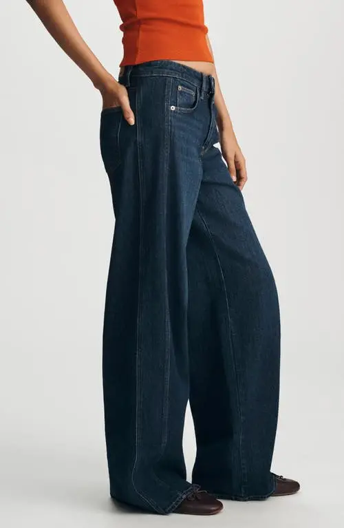 MAVI Siena Forward High Waist Side Seam Wide Leg Jeans