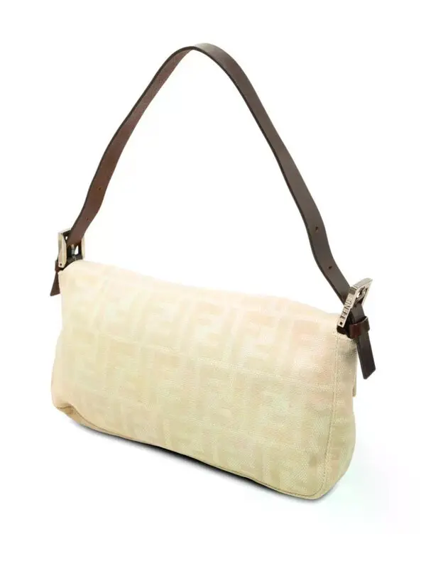 Fendi 20th Century Zucca Canvas Baguette Shoulder Bag