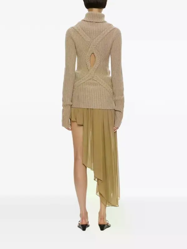 Christopher Esber Caia Cable-knit Sweater - Neutrals