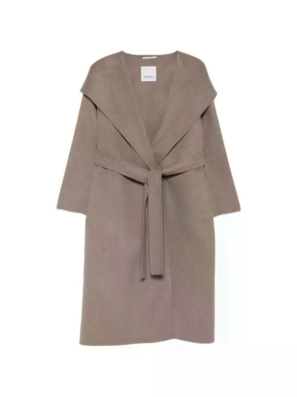Max Mara Hooded Belted Coat