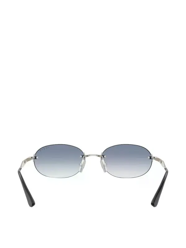 VOGUE EYEWEAR Vo4342s Rimless Oval-frame Sunglasses - Silver