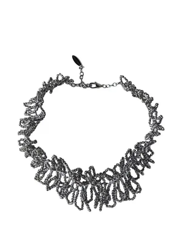 Brunello Cucinelli Monili Beaded Necklace - Silver