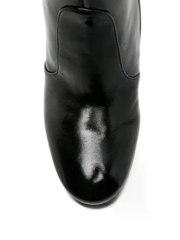 Chie Mihara Manel Checkered-heel Ankle Boots