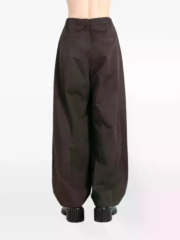 AMOMENTO Pleated Wide-leg Trousers