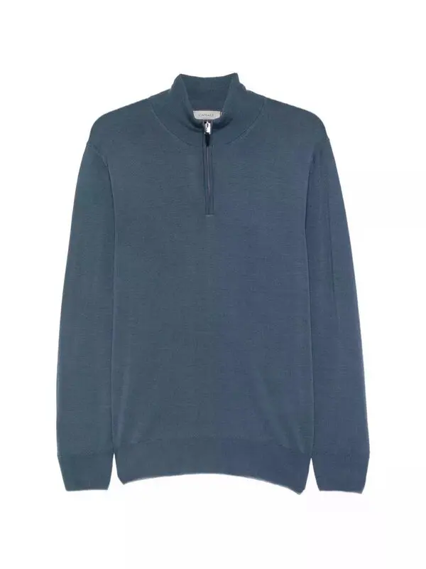 Canali Quarter-zip Wool Sweater