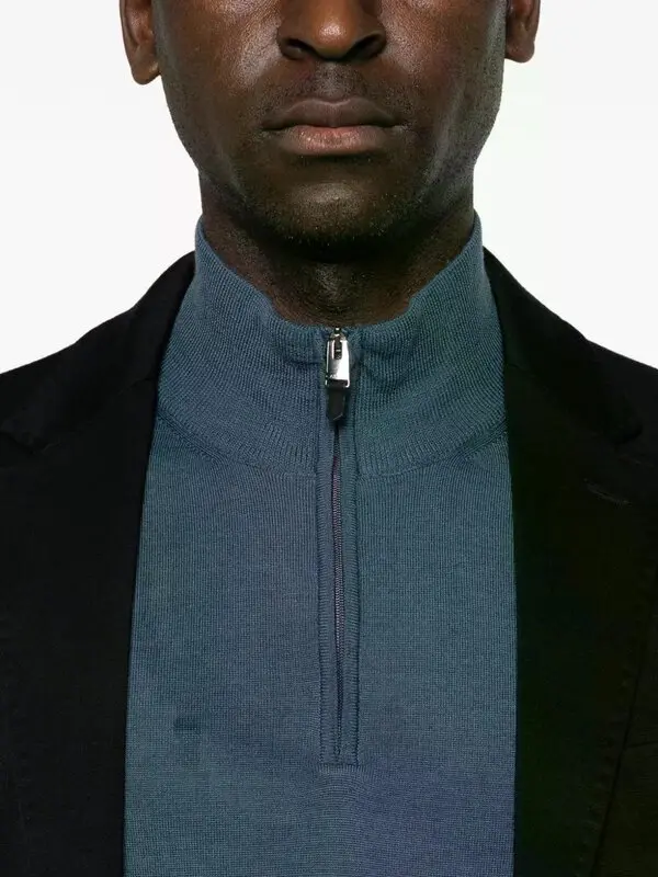 Canali Quarter-zip Wool Sweater